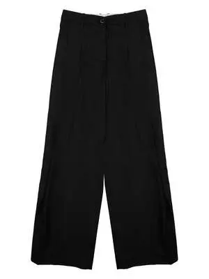 NINE:INTHE:MORNING High-rise Wide-leg Tailored Pants - Black