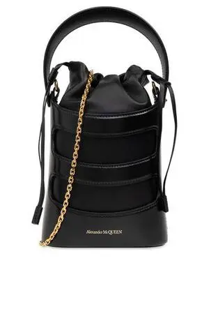 Alexander McQueen Chic Mini Bucket Handbag - Black