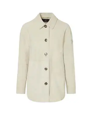 Peuterey Mini Leather Coat - Pergamena