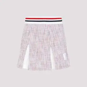 Thom Browne Cotton Box Pleated Mini Skirt