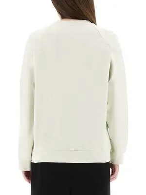 Marni Cotton Sweatshirt With Tulip Print - White