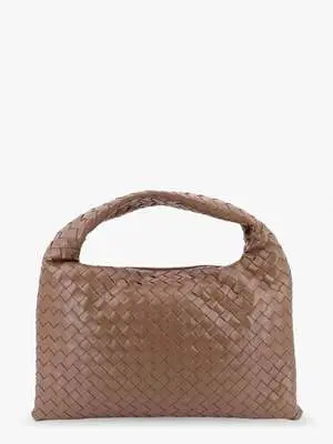 Bottega Veneta Small Woven Leather Handle Bag - Beige