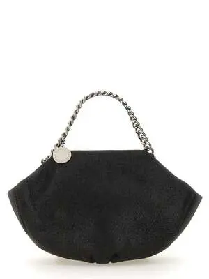 Stella McCartney Falabella Shoulder Bag With Double Chain - Black