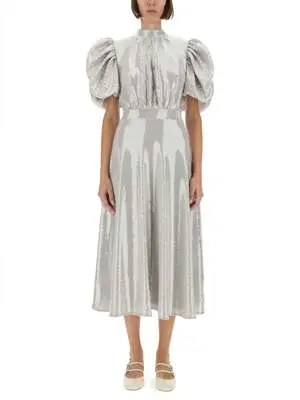ROTATE BY BIRGER CHRISTENSEN Sequined Midi Dress - Grey