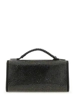 Stella McCartney Falabella Rhinestone Clutch Bag - Black