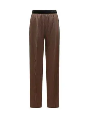 TOM FORD TOM FORD Silk Tailored Trousers Cinnamon