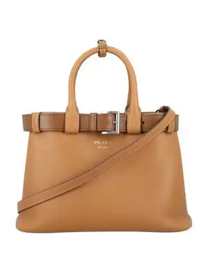 Prada Leather Mini Bag - Marrone
