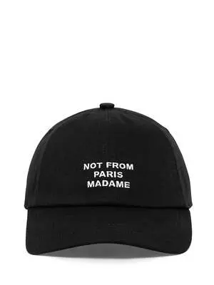 Drole De Monsieur Classic Bucket Hat With Embroidered Detailing For - Nero