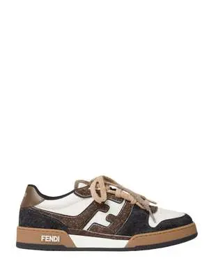 Fendi Match Trainers Leather - Grey