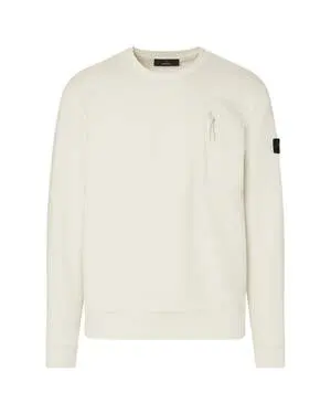 Peuterey Lightweight Knit Crew Neck Sweater With Pocket Detail - Pergamena