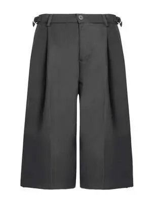 FOUND Relaxed Fit Shorts With Adjustable Waist - Nero