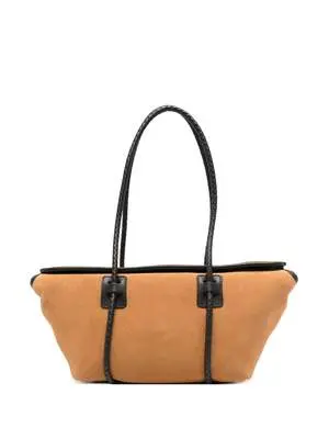 Hereu Mini Leather Shoulder Bag Height 14 Cm, Width 35 Cm, Depth 11 Cm - Brown