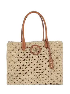 Versace The Mini Medusa Tote Handbag - Natural