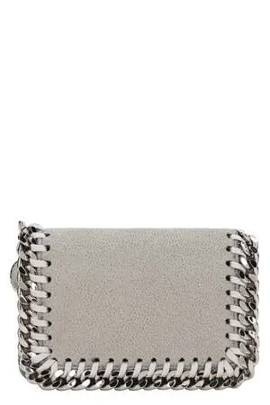Stella McCartney Falabella Small Flap Wallet - Grey