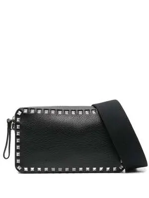 Valentino Garavani S Designer Handbag Crethestanesedossbodand Mini - Nero