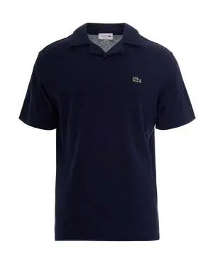 Lacoste Classic T-shirt With Linen Blend - Navy Blue