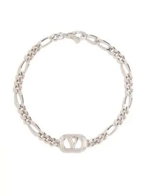 Valentino Garavani Mini Vlogo Hook Closure Accessory - Silver