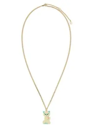 Valentino Garavani Le Chat De La Maison Necklace In Nylon And Metal - Multicolour