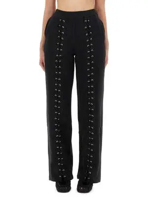 ROTATE BY BIRGER CHRISTENSEN Lace-up Sweatpants - Black
