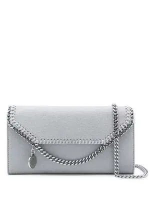 Stella McCartney Mini Vegan Shag Fabric Crossbody Bag With Magnetic Closure - Grigio