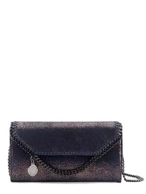 Stella McCartney Magnetic Closure Mini Bag With Charm And Removable Strap - Blu