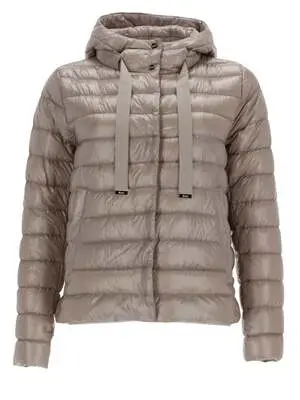 Herno Hooded Quilted Down Jacket - Dove
