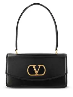 Valentino Garavani Mini Luxe Handbag With Antique Gold Hardware 14.5 Cm X 25.5 Cm - Black