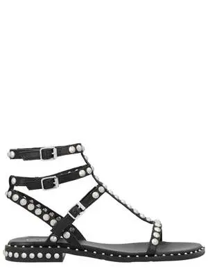 Ash Studded Gladiator Sandals - Black