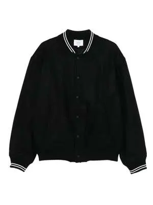 Maison Kitsuné Varsitand Teddand Blouson For Fw25 Edition - Black