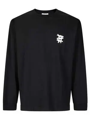 Maison Kitsuné Stunt Fox Long Sleeve T-shirt - Black