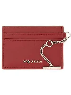 Alexander McQueen Sling Card Holder - Red