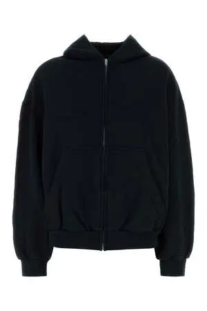 Balenciaga Flipped Uni Zip Sweatshirt - Black
