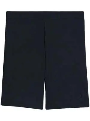 AMI Paris Cotton Mini Shorts With Elastic Waistband