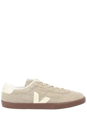 VEJA Suede Low-top Sneakers With Paneled Design - Grey