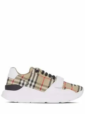Burberry Regis Large Check Canvas Sneakers