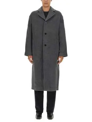 Séfr Wool And Cashmere Blend Coat - Brown