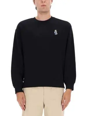 Maison Kitsuné Comfortable 100% Cotton Sweatshirt For Fw25 Collection - Black
