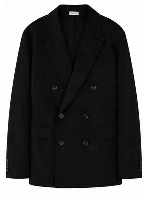 Dries Van Noten Double Breasted Blazer - Black
