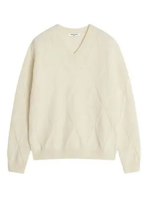 Maison Kitsuné Textured Wool Argandle Jumplet For