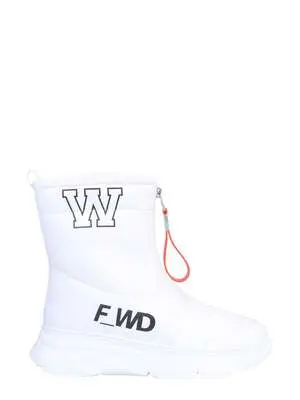 FORWARD Mini Leather Boot - White