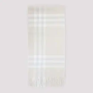 Burberry Check Cashmere Scarf - Grey