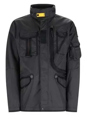 PARAJUMPERS Lightweight Zip-up Sports Jacket With Stand Collar - Black