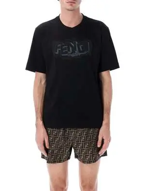 Fendi T-shirt Cotton - Black
