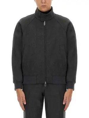 Fendi Classic Cashmere Blouson Jacket - Black