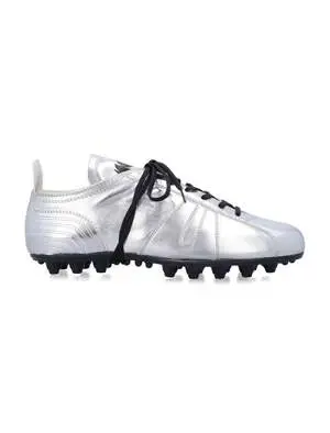 PANTOFOLA D'ORO Classic Football-inspired Slip-on Sneakers - Silver
