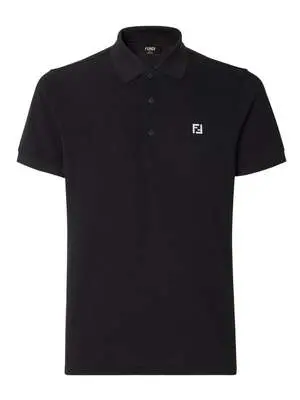 Fendi Polo Shirt Cotton - Black