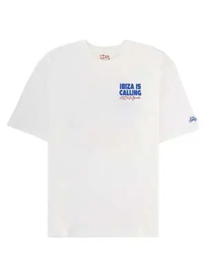 MC2 SAINT BARTH Graphic Cotton T-shirt - White