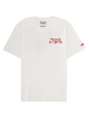 MC2 SAINT BARTH Graphic Cotton T-shirt - White