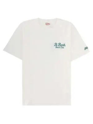 MC2 SAINT BARTH Graphic Cotton T-shirt - White