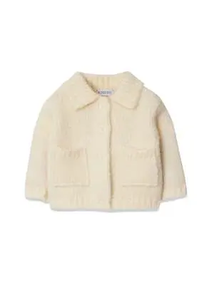 Burberry Gabardine Trench Coat - White